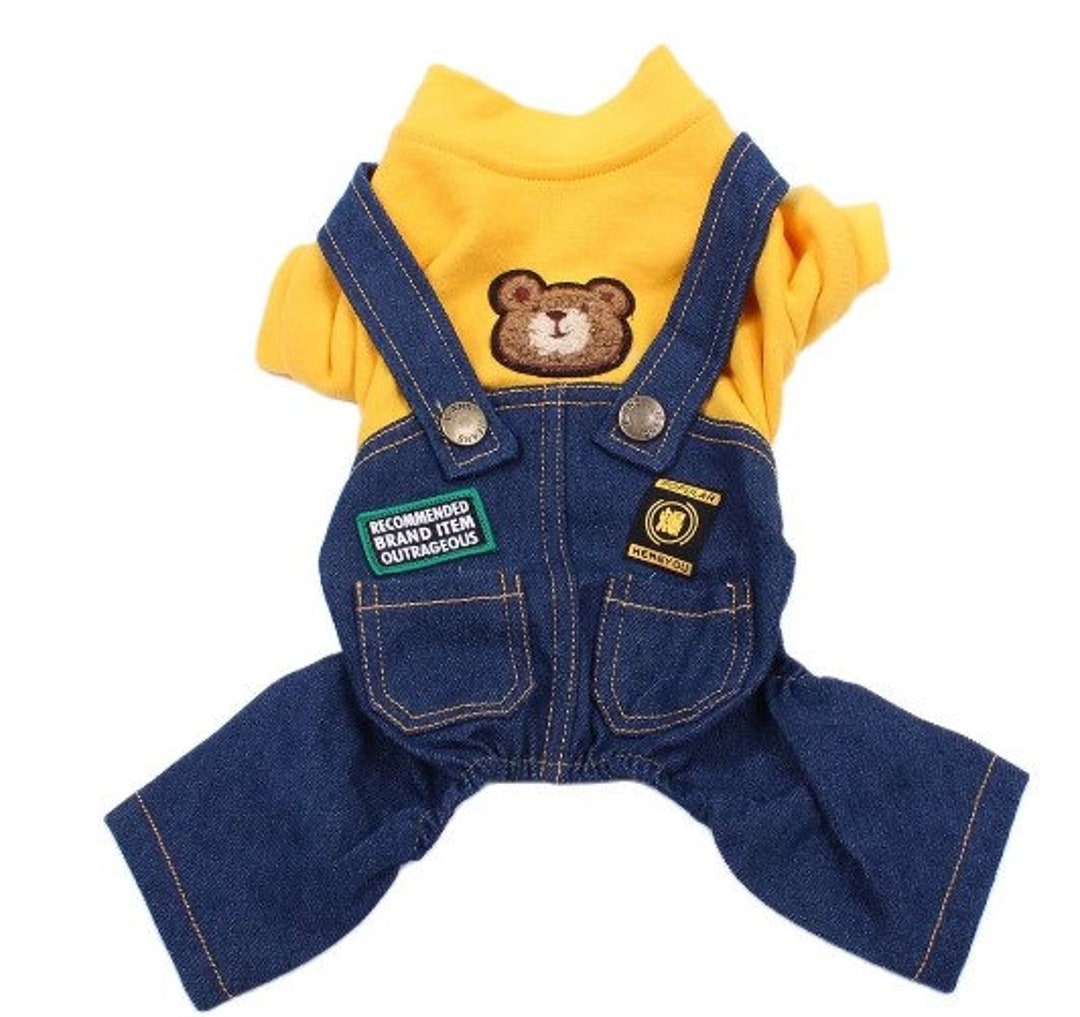 Yellow Teddy Bear Overall - Etsy