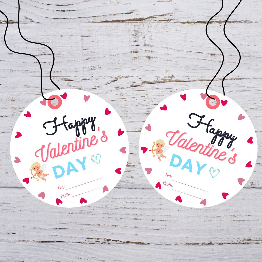 Valentines Day Gift Tags. Gift Tags for Valentine's Day. Printable PDF ...