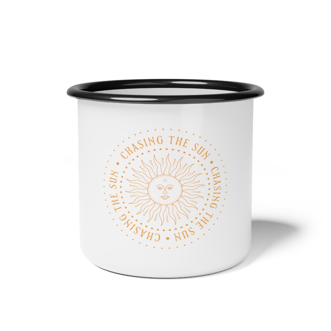 Chasing the Sun Enamel Camp Cup - Etsy
