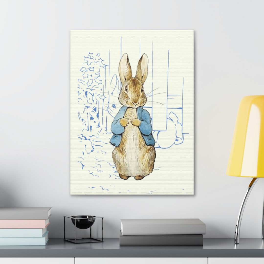 Peter Rabbit Canvas Wall Decor Nursery Decor Wall Picture Baby Room - Etsy