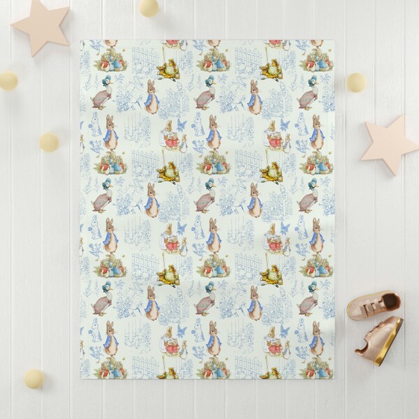 Peter Rabbit Fleece Baby Blanket - Etsy