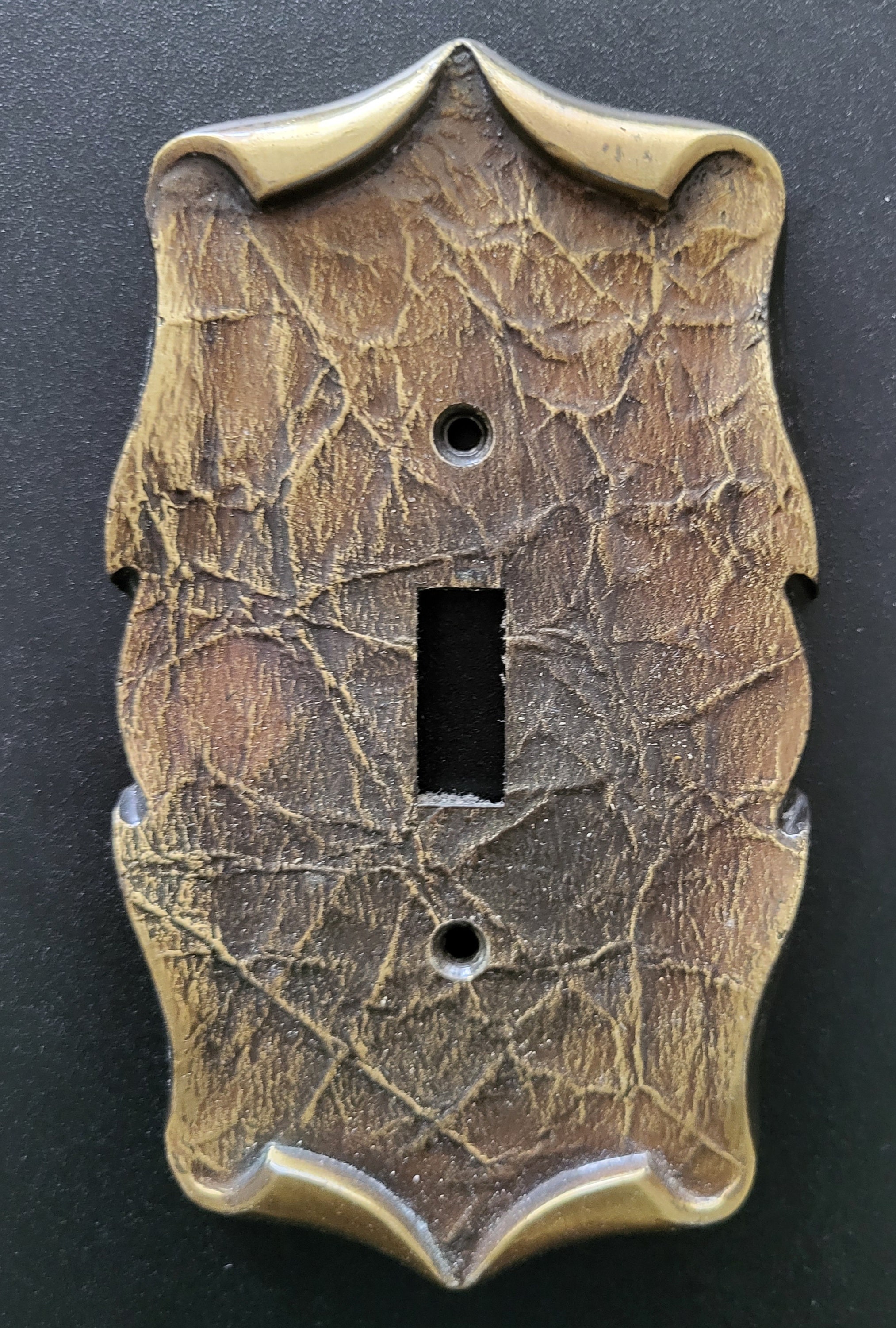 Brass Amerock Carriage House Quadruple 4 Switch Plate and Mixed Switch ...