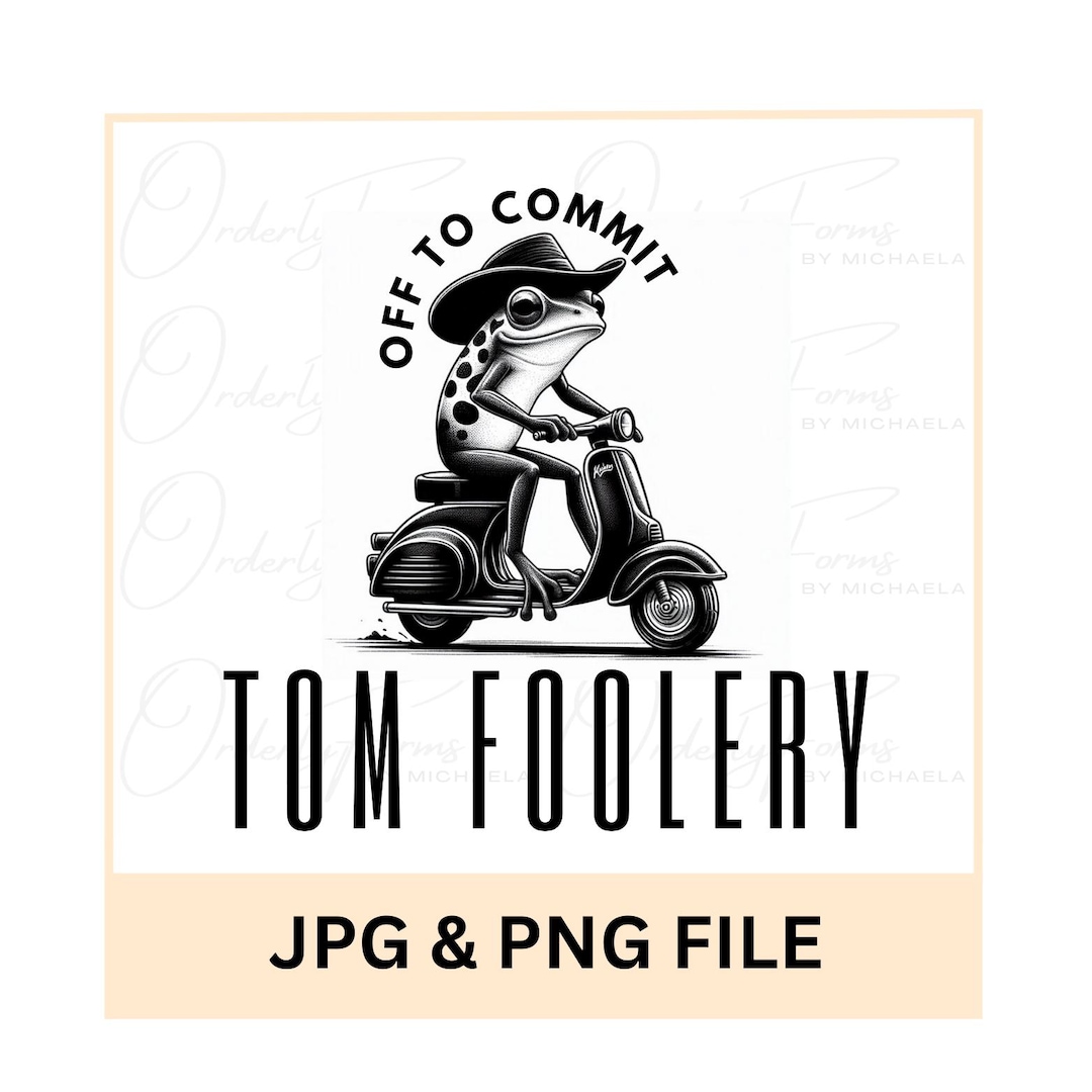 Off to Commit Tom Foolery, Cowboy Frog Design, Funny Frog, Tom Foolery ...