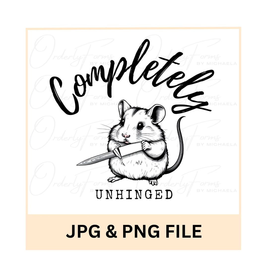 Completely Unhinged, Cute Mouse, Mice With Knives, Animal Humor, Funny ...