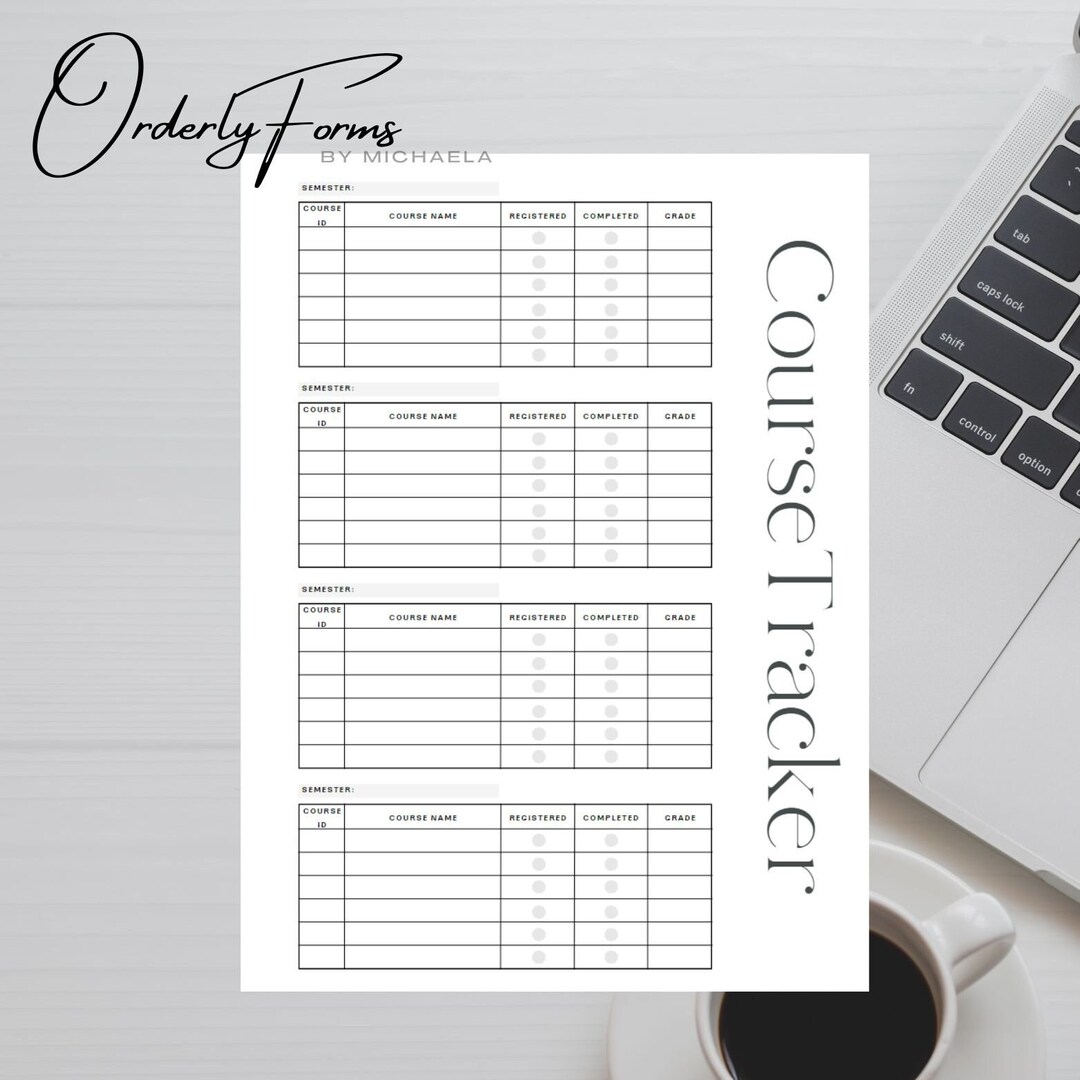 Course Tracker, Degree Schedule, College Student, College Courses ...