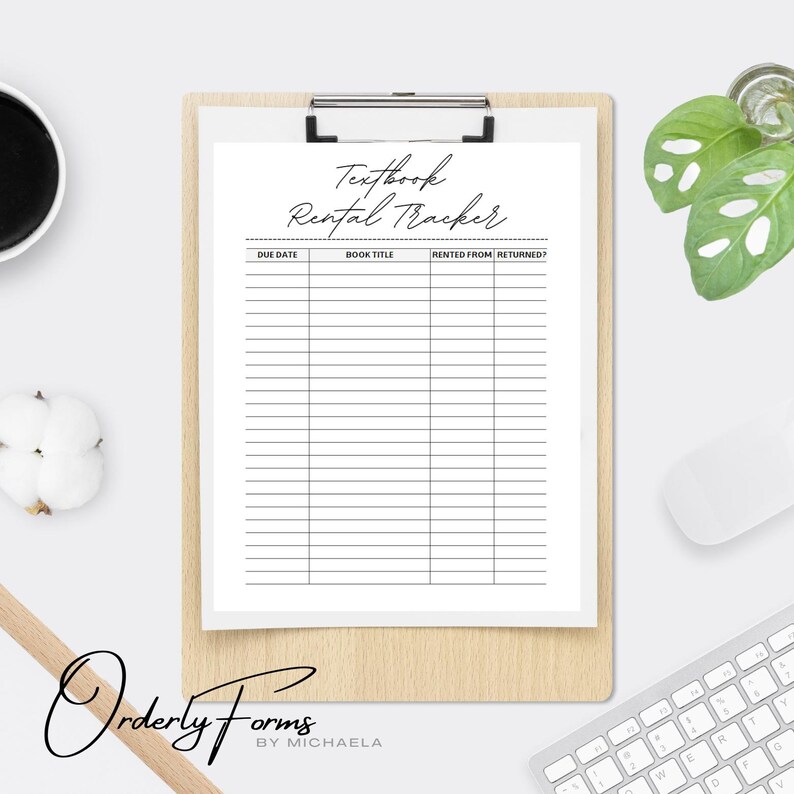 Textbook Rental Tracker, School Books, Textbook Tracker, Teacher ...