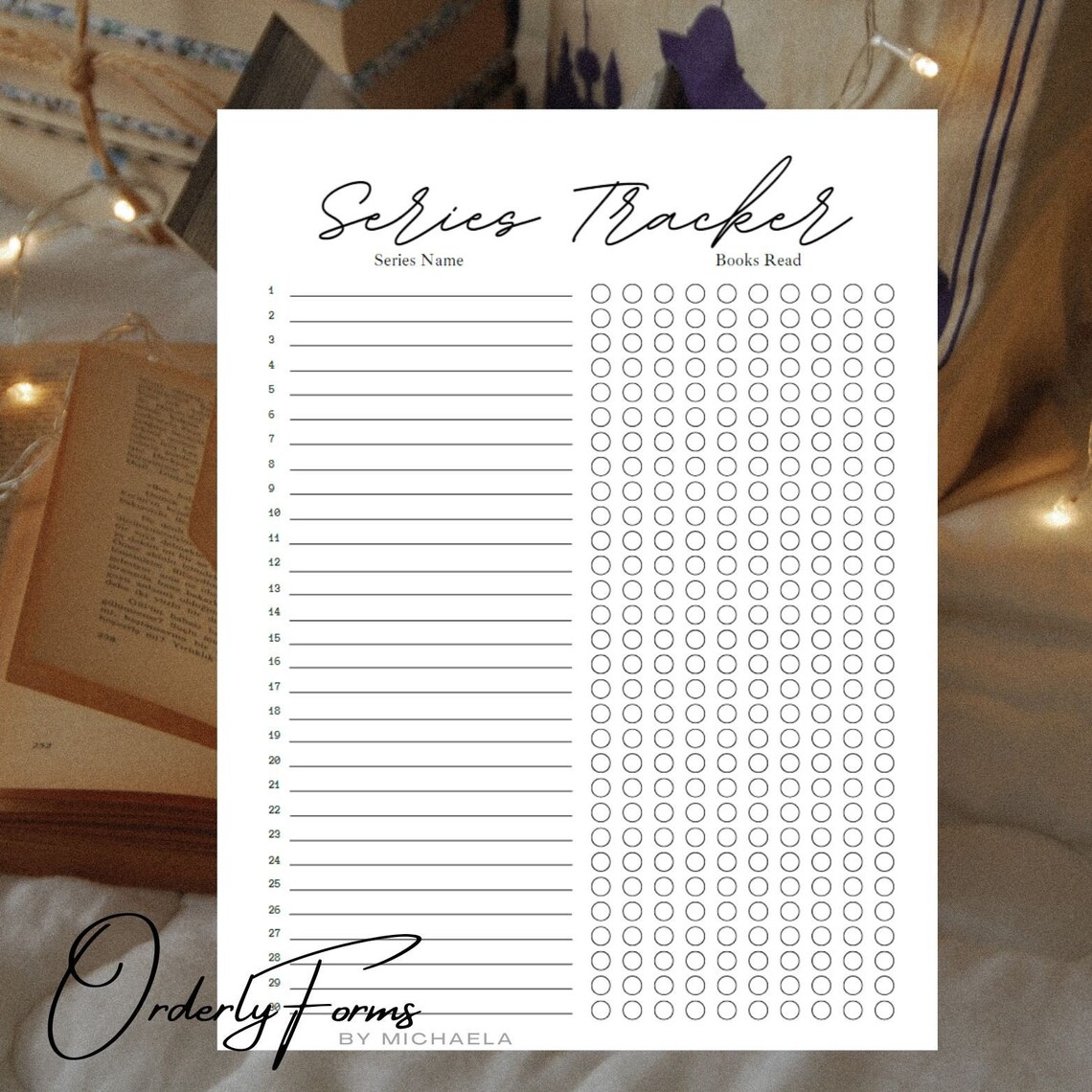 Series Tracker, Book Lovers, Reading Journal, Bookshelf, Reading List, Book Series Planner ...