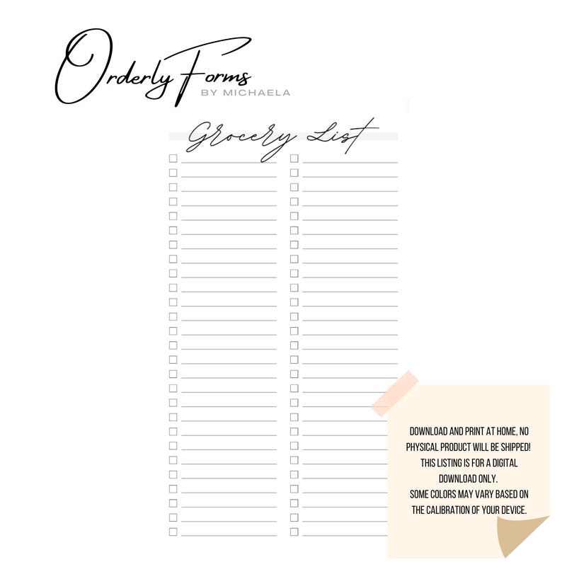 Grocery List, Grocery Category, Food Shopping, Food Planner, Grocery ...