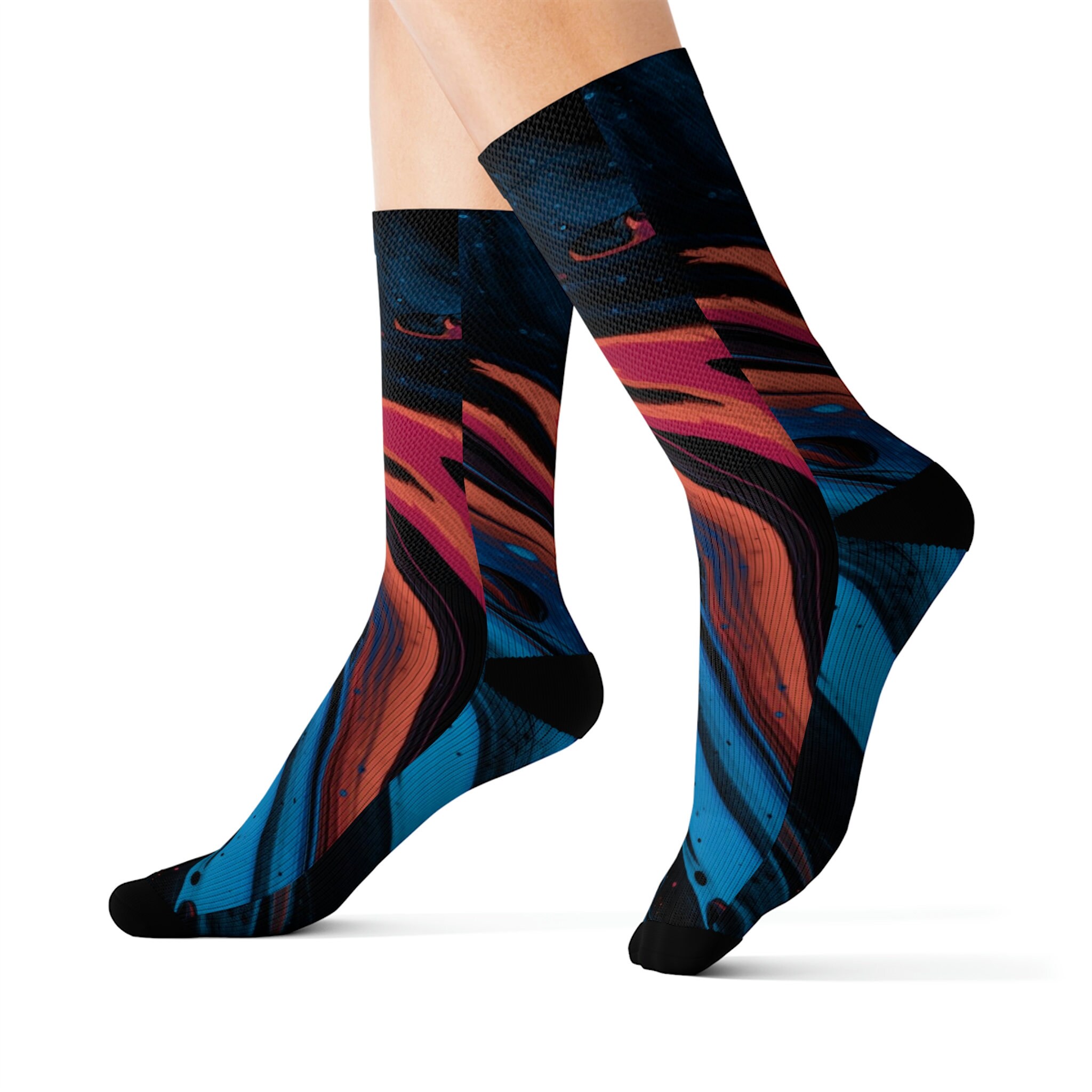Sublimation Wavy Socks - Etsy