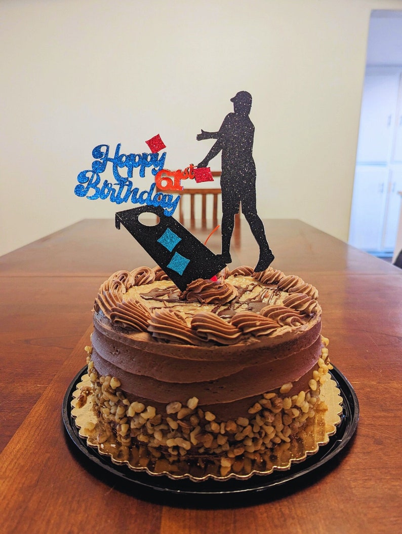 Custom Cornhole Cake Topper Cornhole Birthday Cake Topper Sports Cake ...
