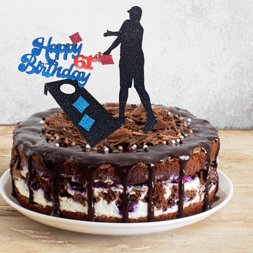 Custom Cornhole Cake Topper Cornhole Birthday Cake Topper Sports Cake ...