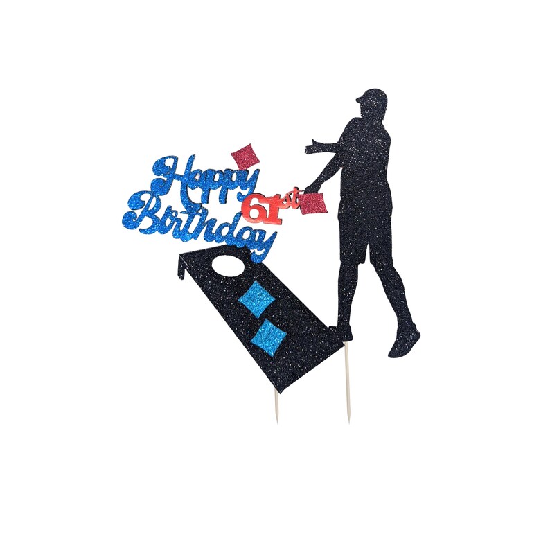 Custom Cornhole Cake Topper Cornhole Birthday Cake Topper - Etsy