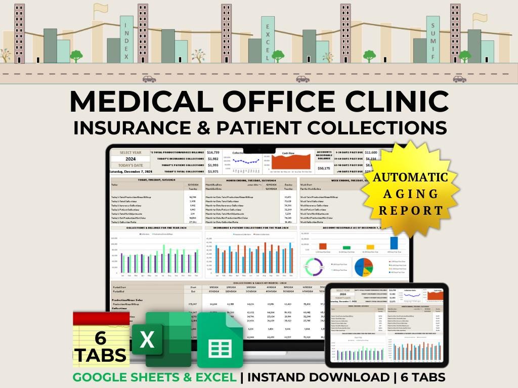 Medical Office Template Medical Office Clinic Excel Doctor Office ...