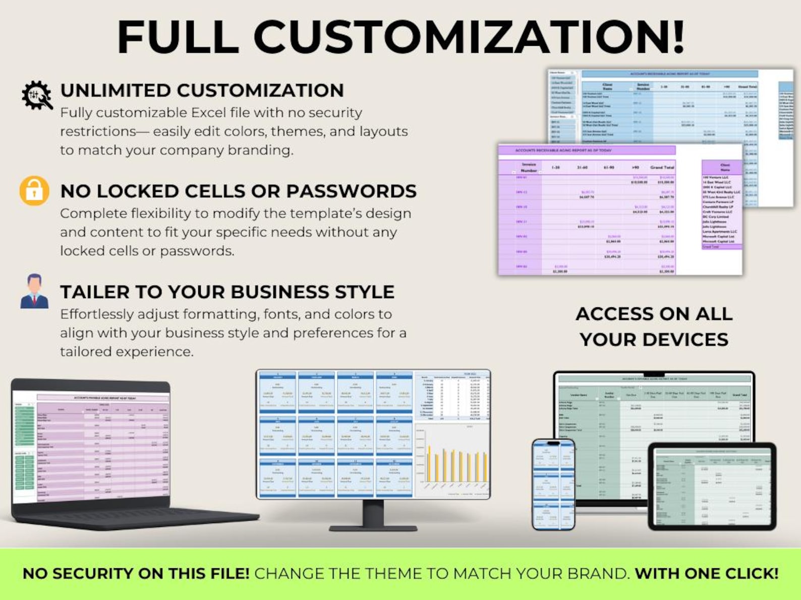 Accounts Receivable Aging Report Dashboard Excel Tracker Accounts ...