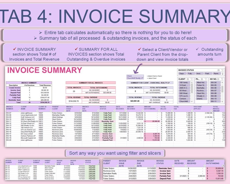 Invoice Tracker and Payment Manager With Invoice Generator Dashboard ...