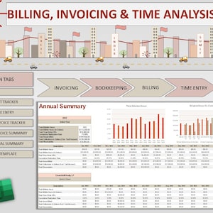 Billable Hour Tracker Excel Client Time Spreadsheet Rate Calculator for ...