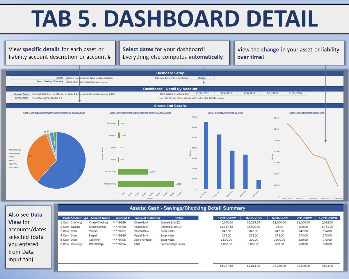 Net Worth Tracker Spreadsheet Excel Annual Net Wealth Calculator ...