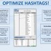 Social Media Excel Hashtag Planner Excel Template Keyword Manager List ...