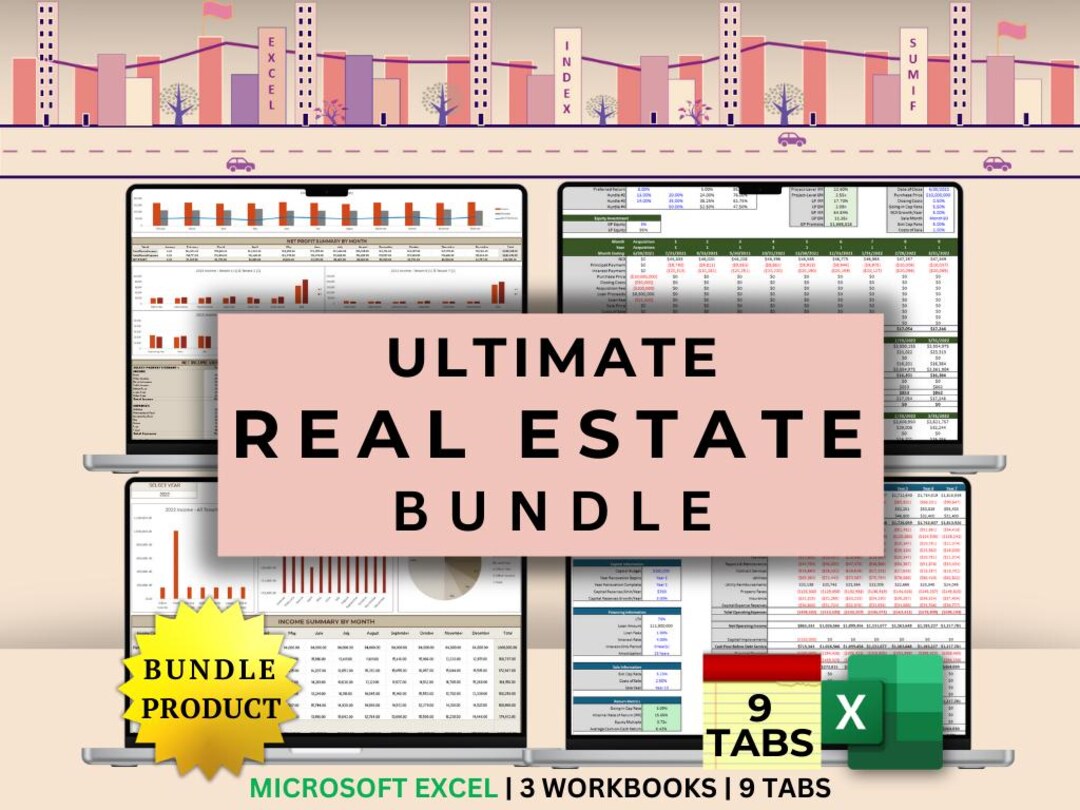 Real Estate Template Excel Real Estate Bundle Rental Property ...