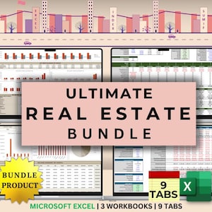 Real Estate Template Excel Real Estate Bundle Rental Property ...