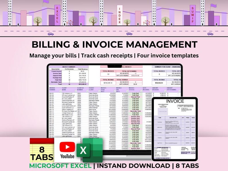 Invoice Tracker and Payment Manager With Invoice Generator Dashboard ...