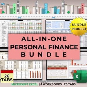 Personal Finance Template Excel Income Expense Spreadsheet Family ...