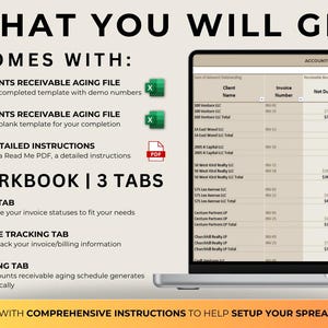 Accounts Receivable Aging Report Dashboard Excel Tracker Accounts ...
