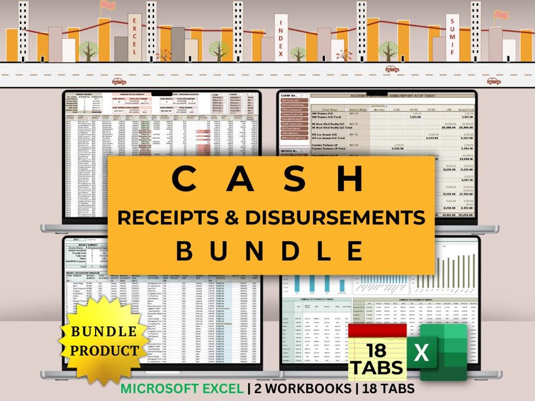 Cash Receipts and Disbursements Excel Template Excel Payments Tracker ...