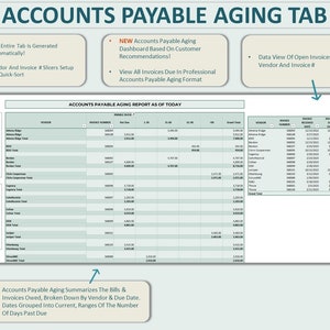 Payable Tracker Business Payment Expense Allocation Manager Excel ...