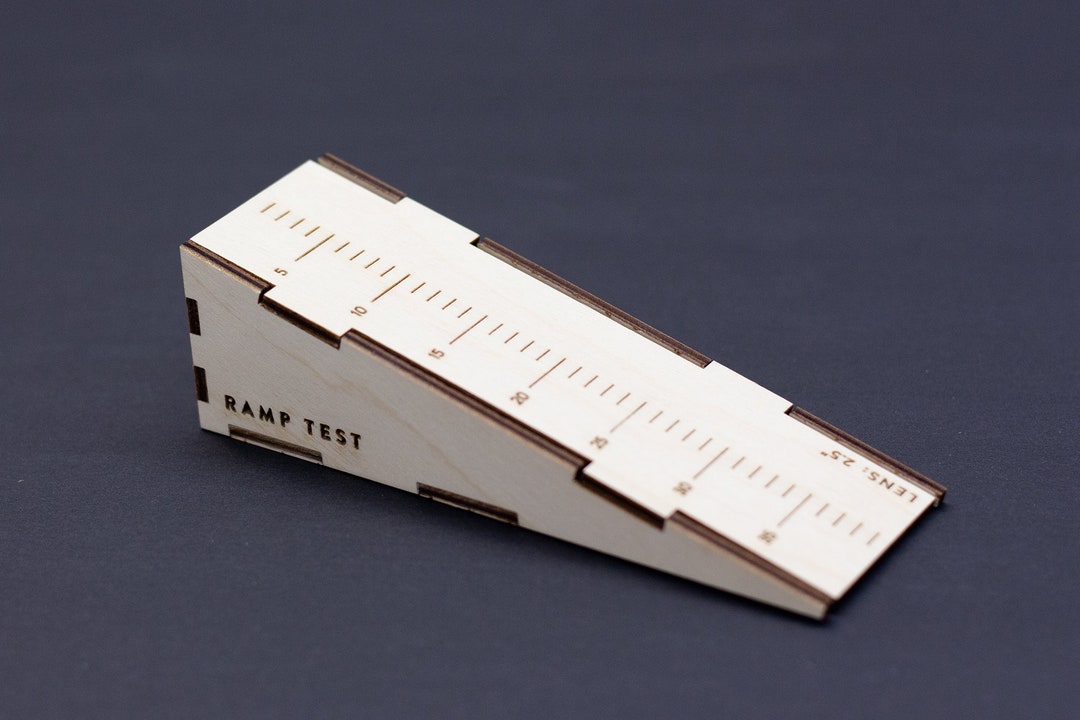 Laser Cutting & Engraving Ramp Test Digital Files, CO2 Lens Focal Depth ...