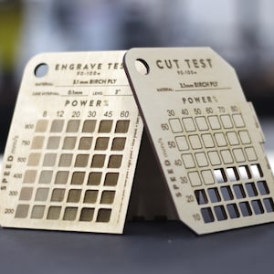 Ultimate Laser Calibration Pack - Cutting Engraving Test Cards, Focus ...