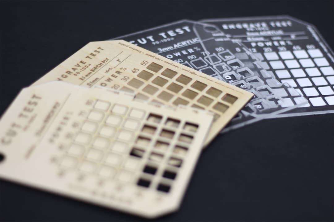Laser Cutting & Engraving Test Cards Multiple Versions for - Etsy