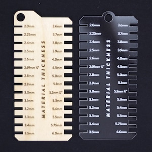 CO2 Laser Cutting Material Thickness Gauge - Etsy