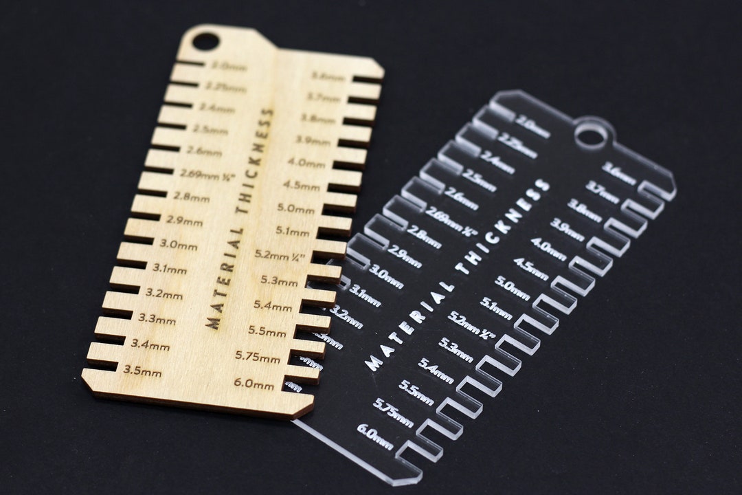 CO2 Laser Cutting Material Thickness Gauge - Etsy