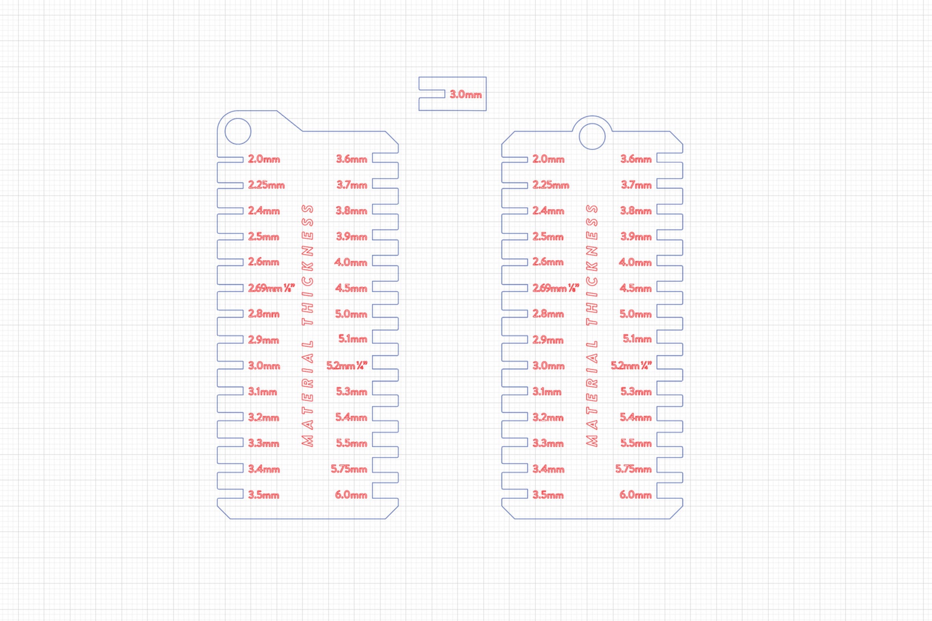 CO2 Laser Cutting Material Thickness Gauge - Etsy