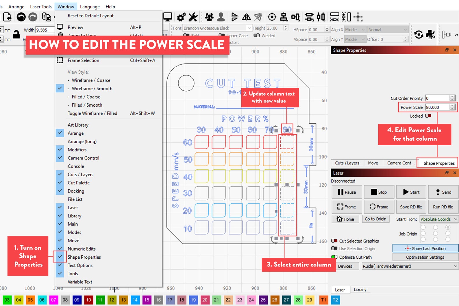 Laser Cutting & Engraving Test Cards Multiple Versions for - Etsy