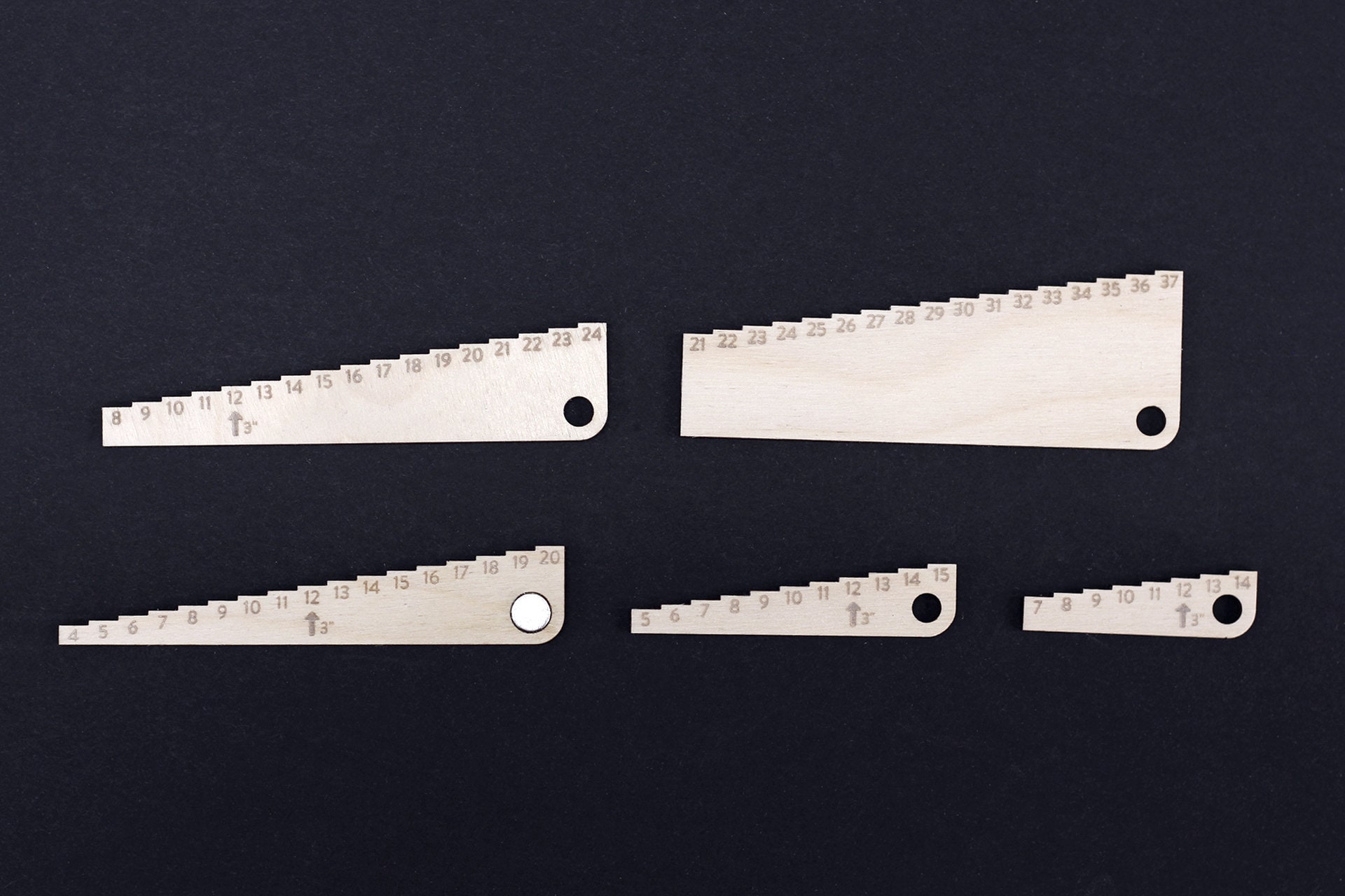 CO2 Laser Cutting & Engraving Focal Depth Step Gauge, Laser Focus Test ...