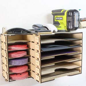 Sand Paper Shelf Storage Box. 2.5mm, 1/8", 3mm, 3.6, 4mm, 4.5, 5mm, 1/4 ...