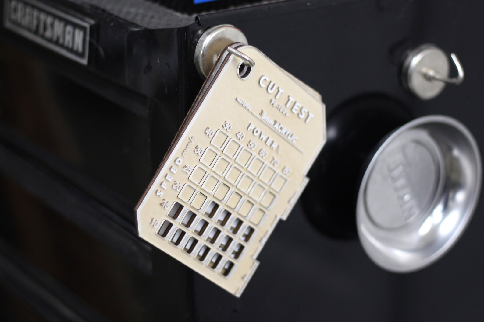 Laser Cutting & Engraving Test Cards, Versions for 5w, 10w, 20w, 40w ...