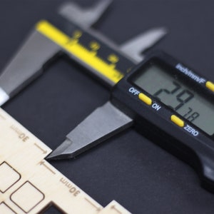 Laser Cutting & Engraving Test Cards, Versions for 5w, 10w, 20w, 40w ...