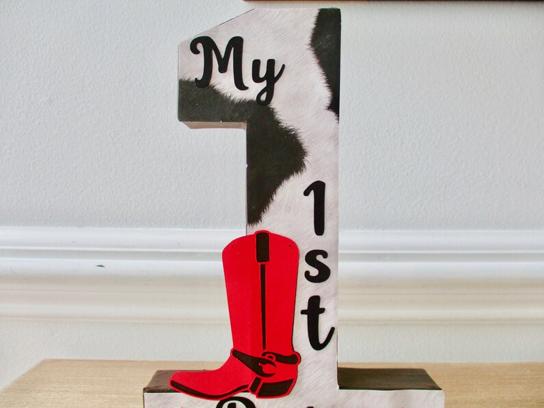8 In. My First Rodeo Birthday Photo Prop, Rodeo Birthday, My First ...