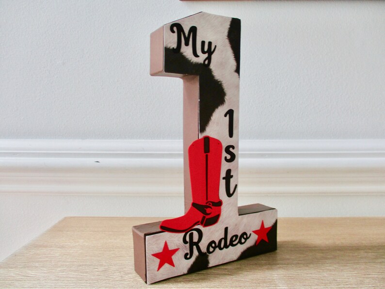 8 In. My First Rodeo Birthday Photo Prop, Rodeo Birthday, My First ...