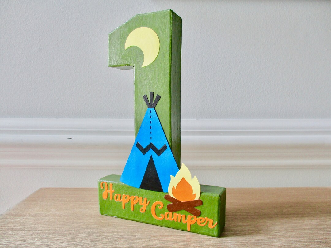 Happy Camper Birthday Decorations, Happy Camper Birthday Photo Prop ...