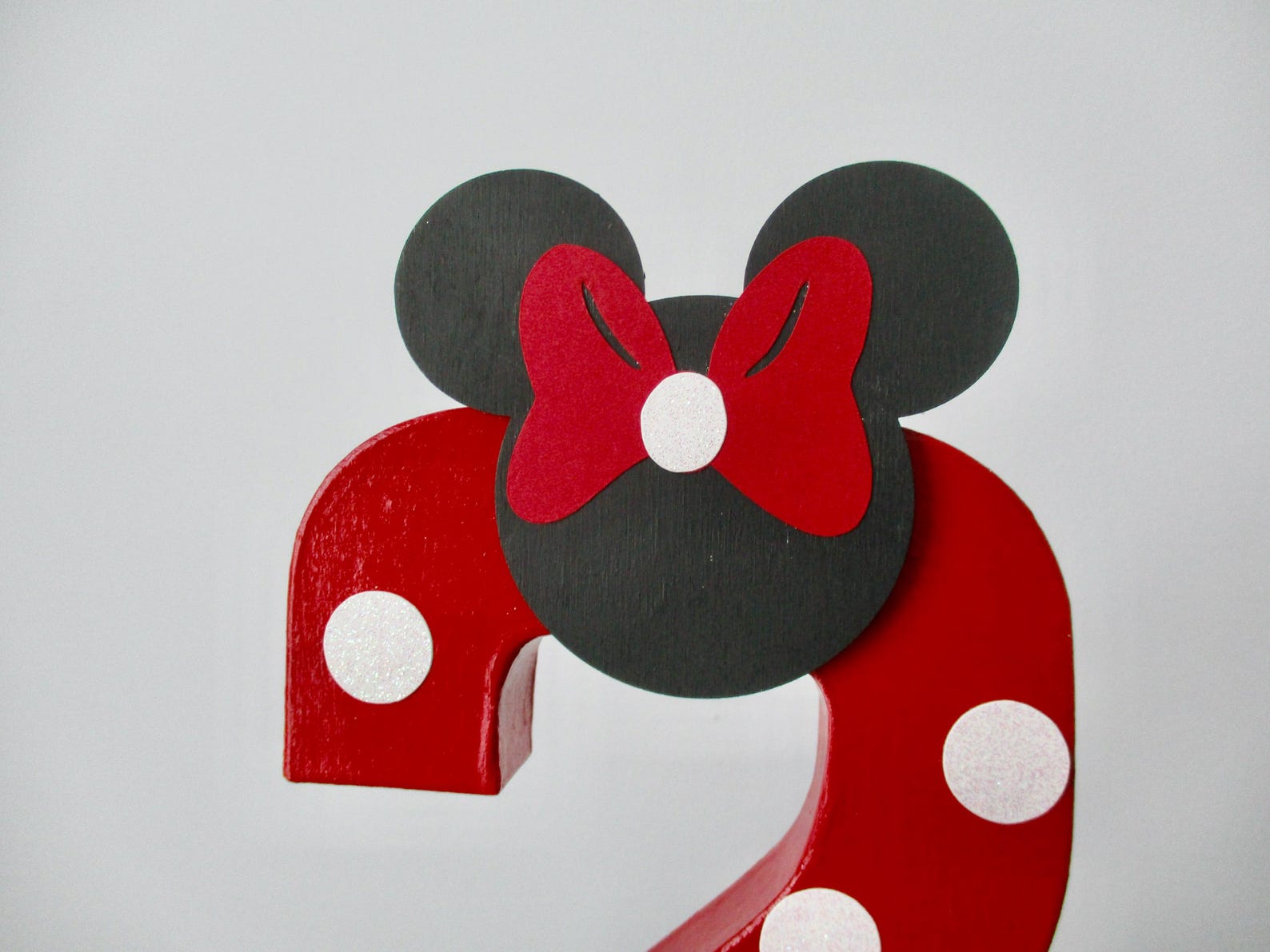 3D "minnie Mouse" Inspired Number 2 Birthday Decoration, Centerpiece ...