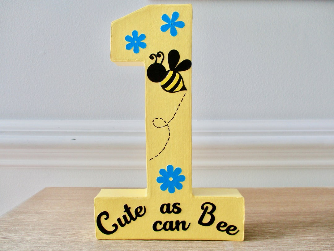 8 In. Cute as Can Bee Birthday Photo Prop, Bumble Bee Birthday, Bumble ...