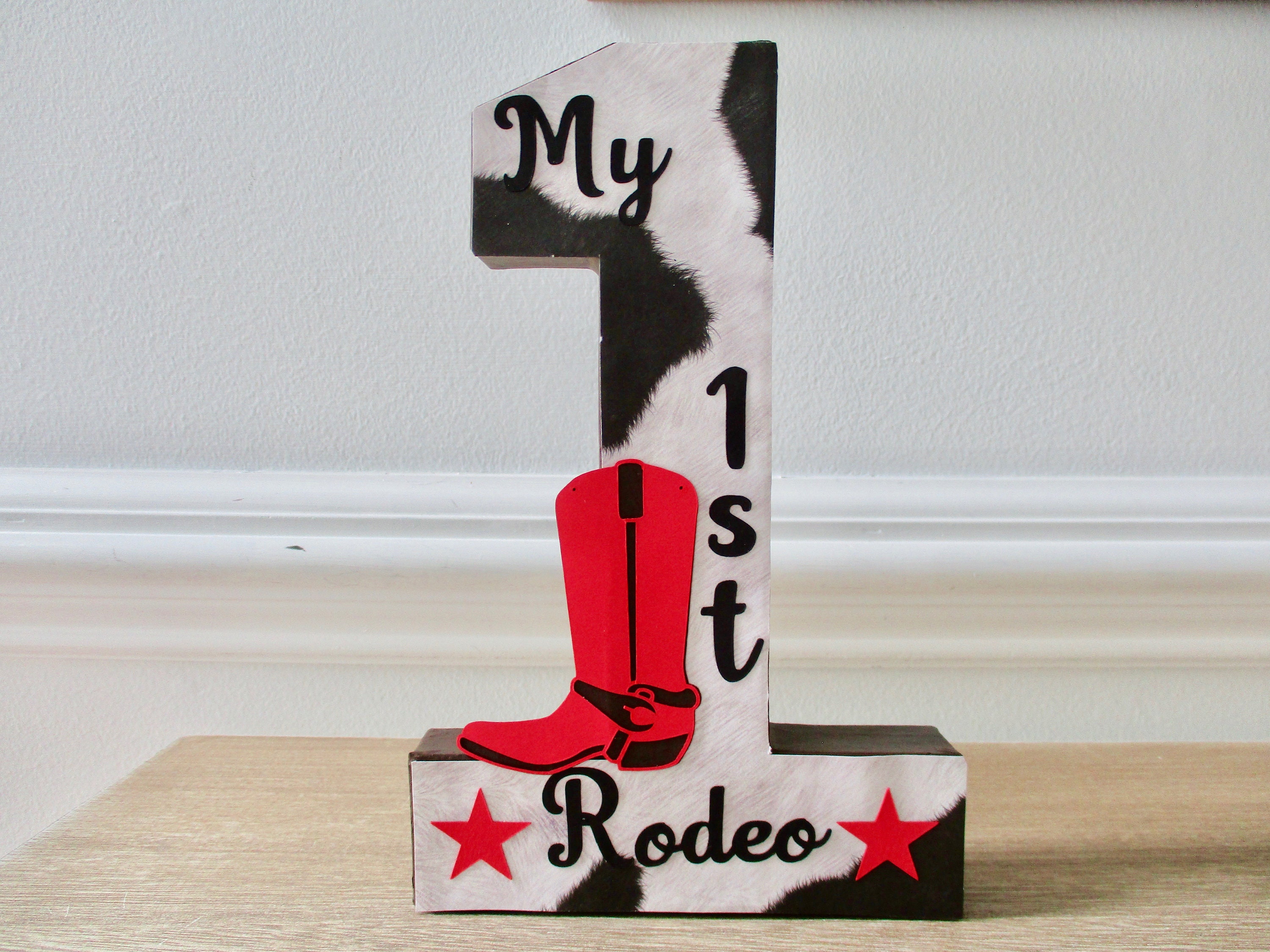 8 In. My First Rodeo Birthday Photo Prop, Rodeo Birthday, My First ...