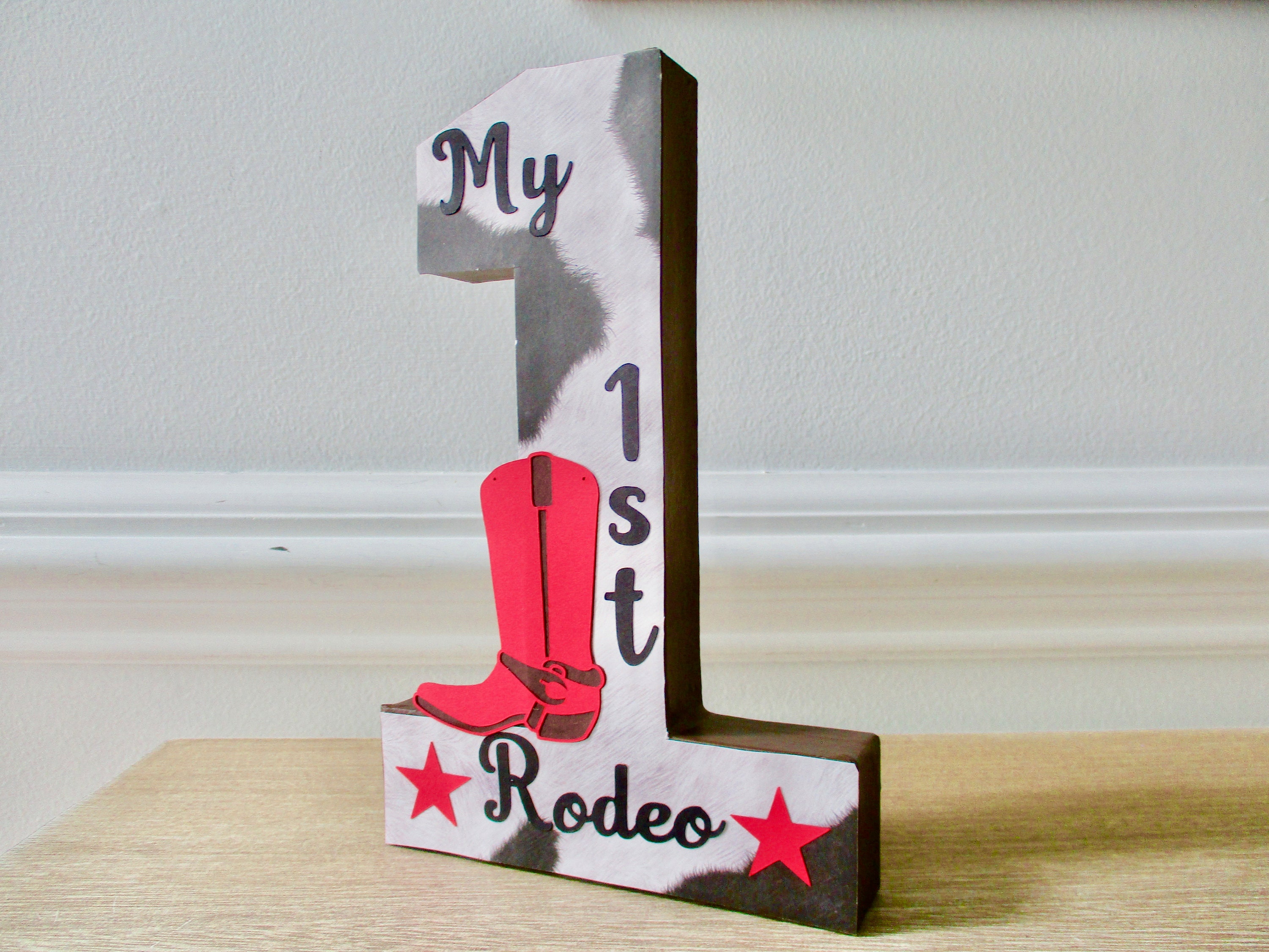 8 In. My First Rodeo Birthday Photo Prop, Rodeo Birthday, My First ...