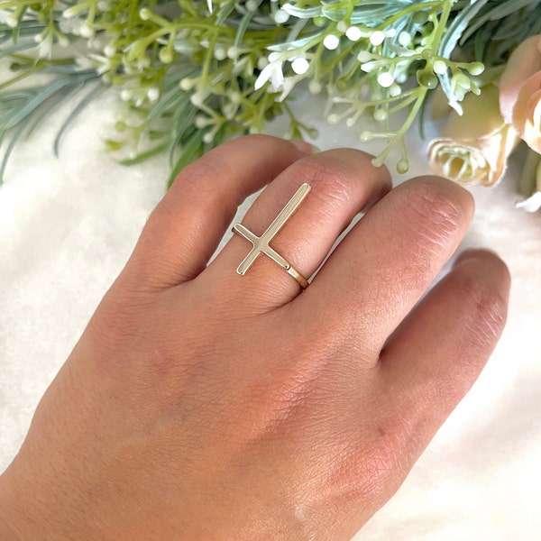 Cross Rings for Women - Etsy