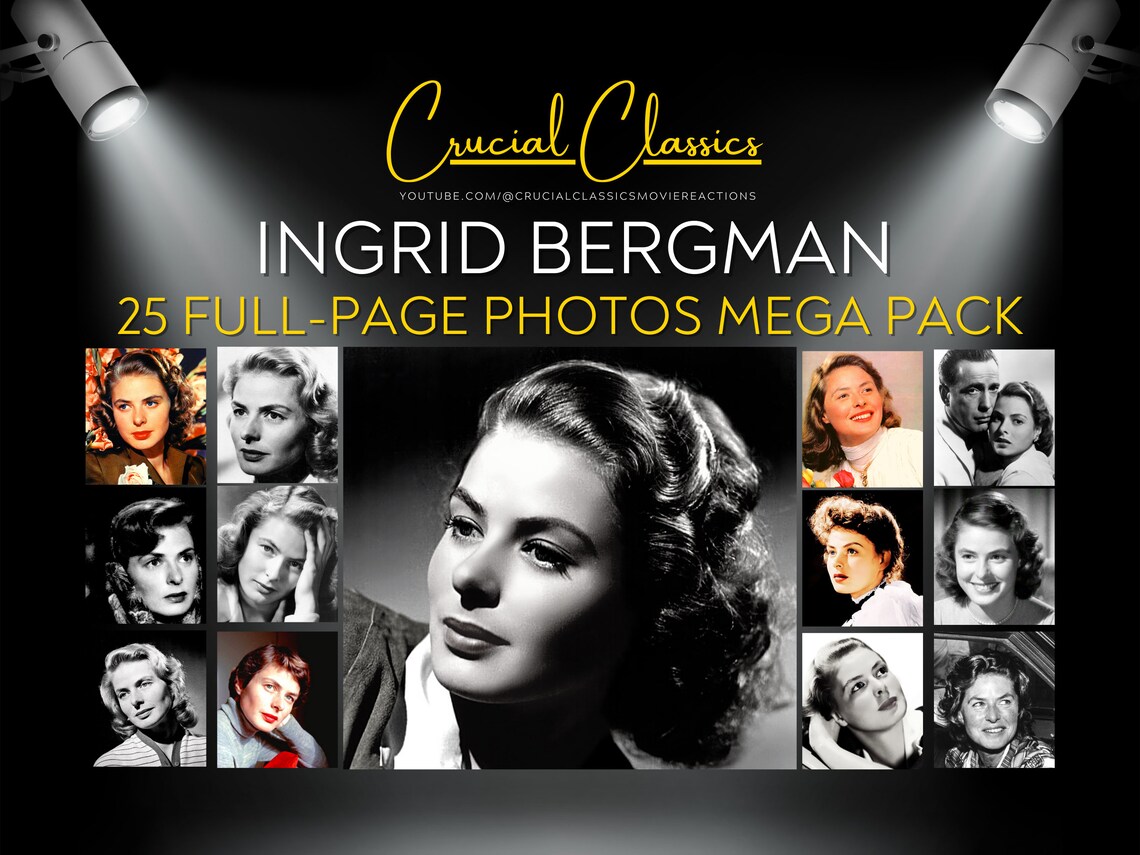 Ingrid Bergman Wall Art 25 Photos PDF & Pngs, Ingrid Bergman Poster ...