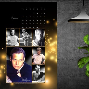 2023 Calendar Classic Movie Stars Digital 8.5 X 11 Size - Etsy